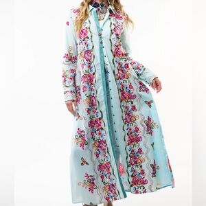Aratta | Dresses | Sky Blue Gianna Maxi Duster In Cotton Luxury ...
